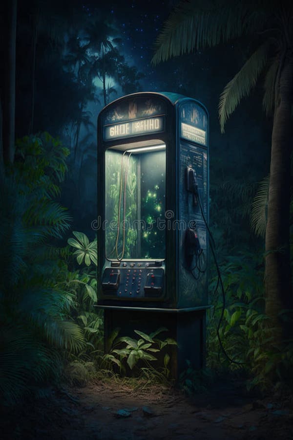 A Digital Art of a Machine in the Dark Stock Illustration ...