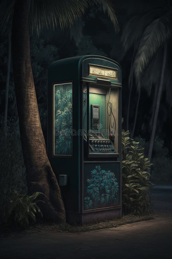 A Digital Art of a Machine in the Dark Stock Illustration ...