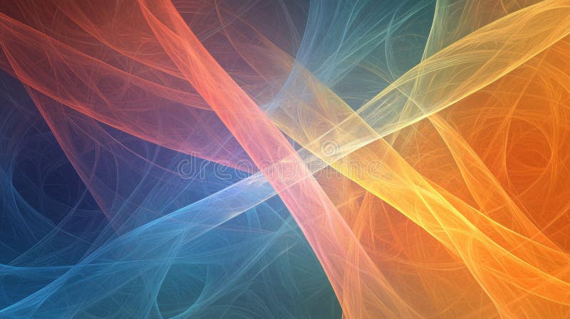 A Digital Art Piece Featuring a Complex, Abstract Design with Swirling ...