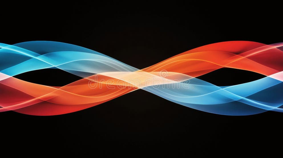 A Digital Art Piece Featuring a Symmetrical Design of Two Overlapping ...