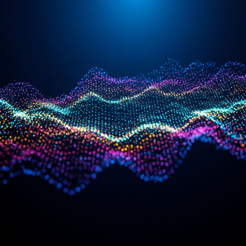 A Digital Art Piece Featuring a Three-dimensional Wave-like Surface ...