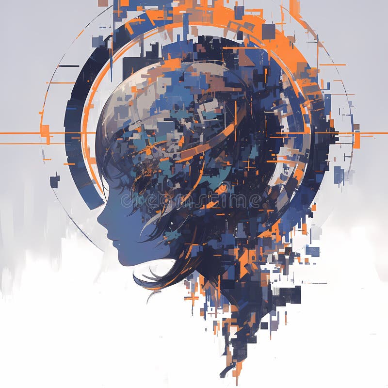 Artificially Intelligent Generative System Stock Illustration ...