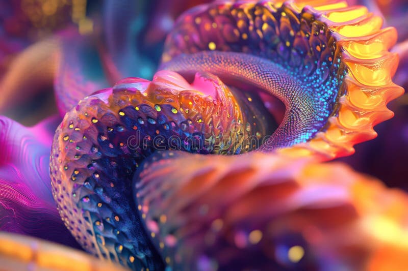 Organic Vibrance in Digital Art Stock Illustration - Illustration of ...