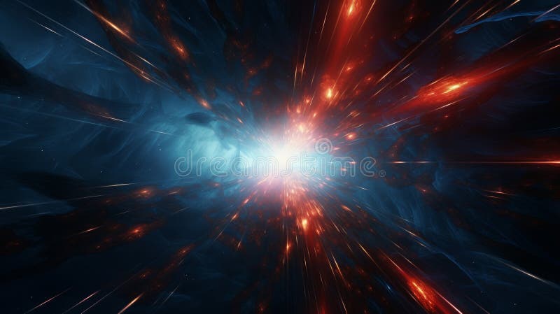 A Digital Art Representation of a Hyper Space Warp Stock Illustration ...