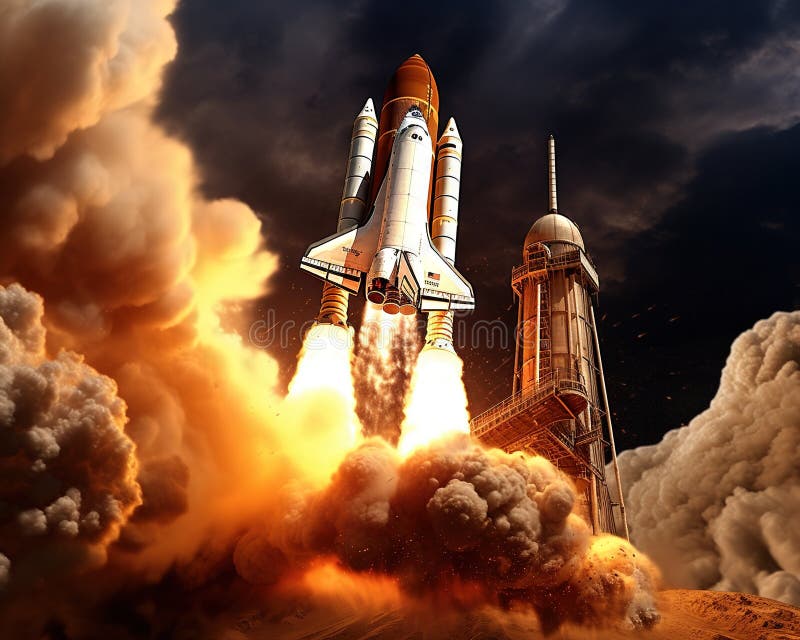 Landing in Mars is a Risky Mission Stock Illustration - Illustration of ...