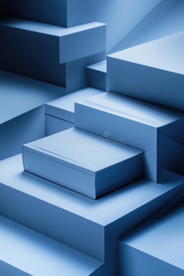 Digital Art Stacked Blocks stock illustration. Illustration of inspired ...