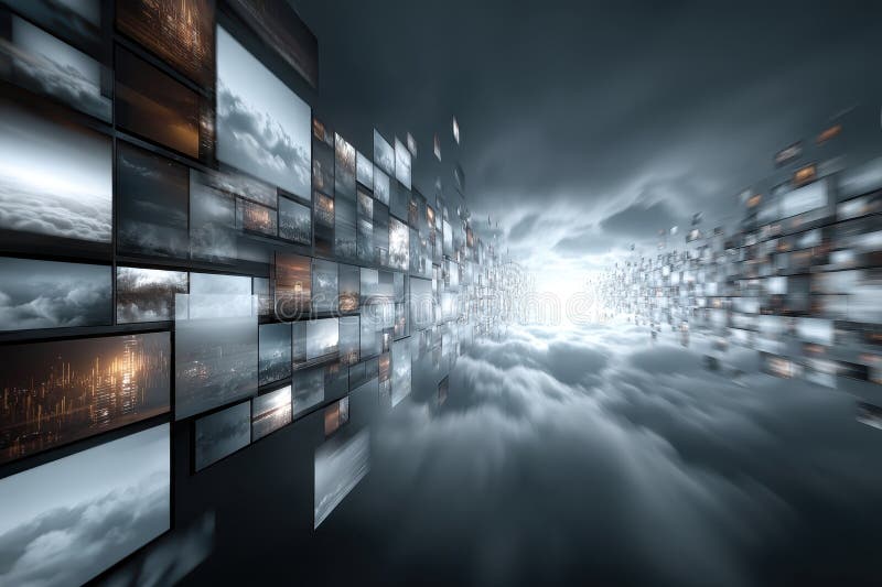 Digital Art Transformation Virtual Space Visual Content Cloud ...