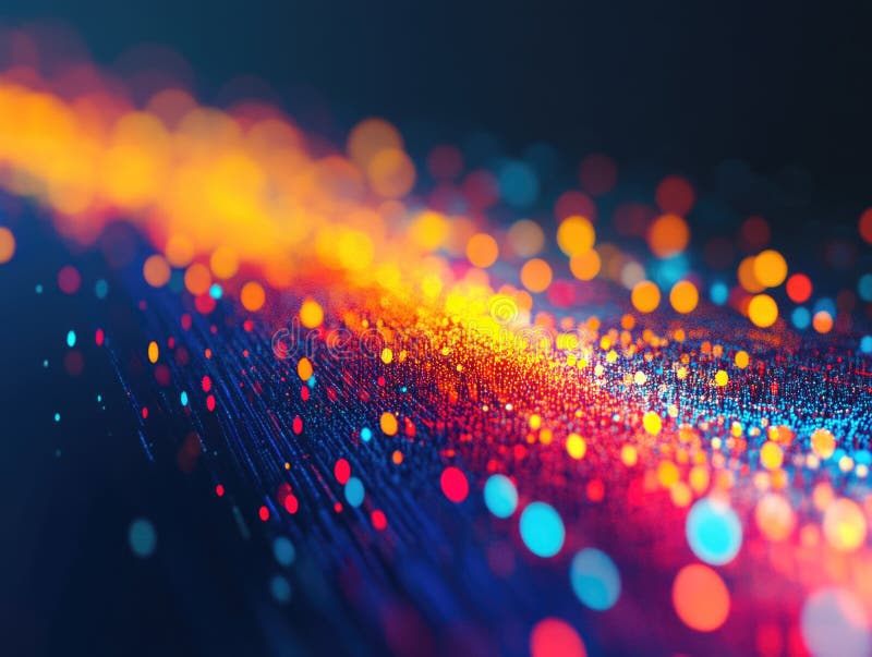 Digital Art: Vivid Colorful Pixelated Aesthetic Stock Illustration ...