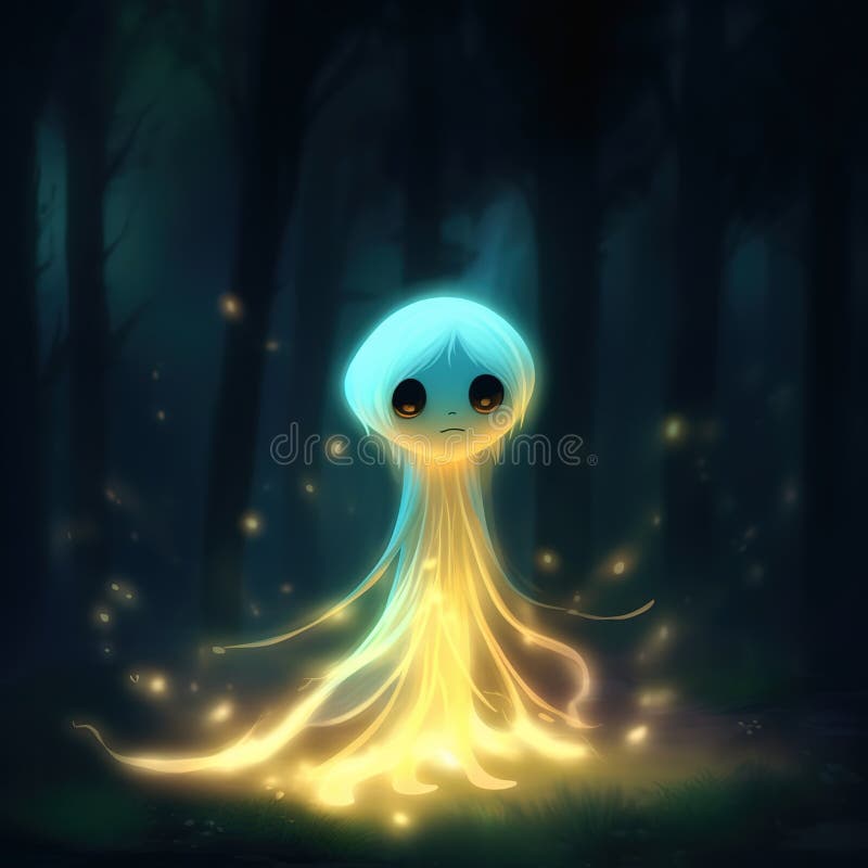Digital Art of Willo the Wisp Stock Illustration - Illustration of ...