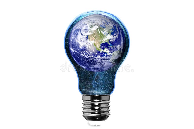 The world in light bulb stock photo. Image of business - 21139726
