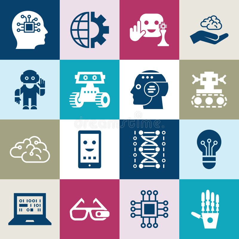 Digital Artificial Intelligence Stock Illustration - Illustration of ...