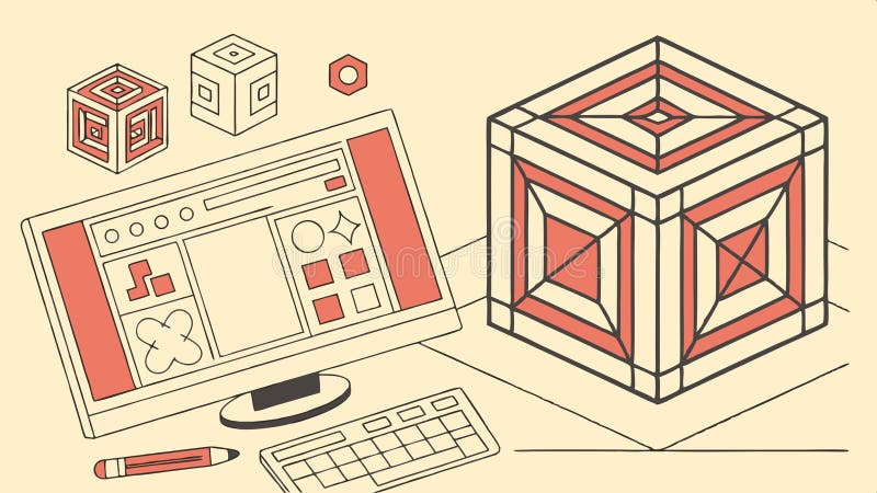 Digital Artist Workspace, Graphic Design Desk, Creative Work, Digital ...