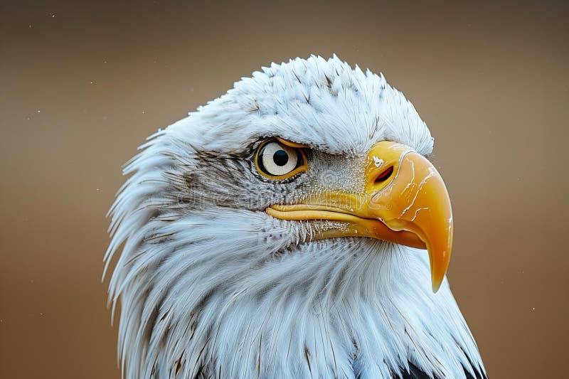 Digital Artwork of Close Up Head of Bald Eagle, High Quality, High ...