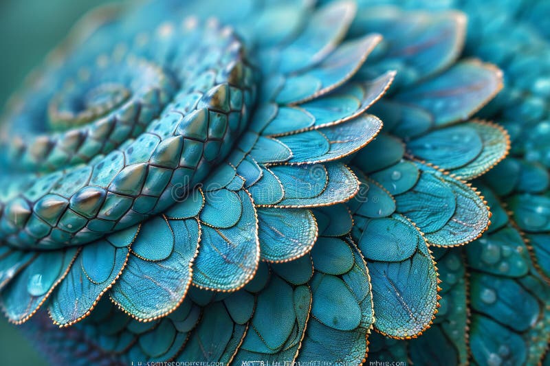 Digital Artwork of Closeup of the Intricate Patterns on Chameleon ...