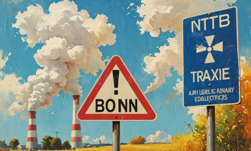 Painting Road Sign with that Says it is Not Stock Illustration ...