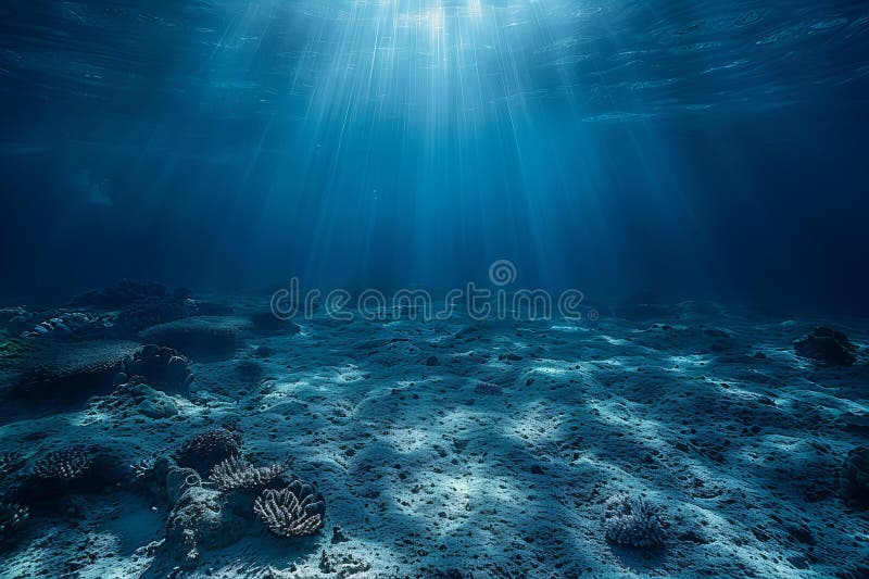 Digital Artwork of Dark Blue Ocean Bottom , High Quality, High ...