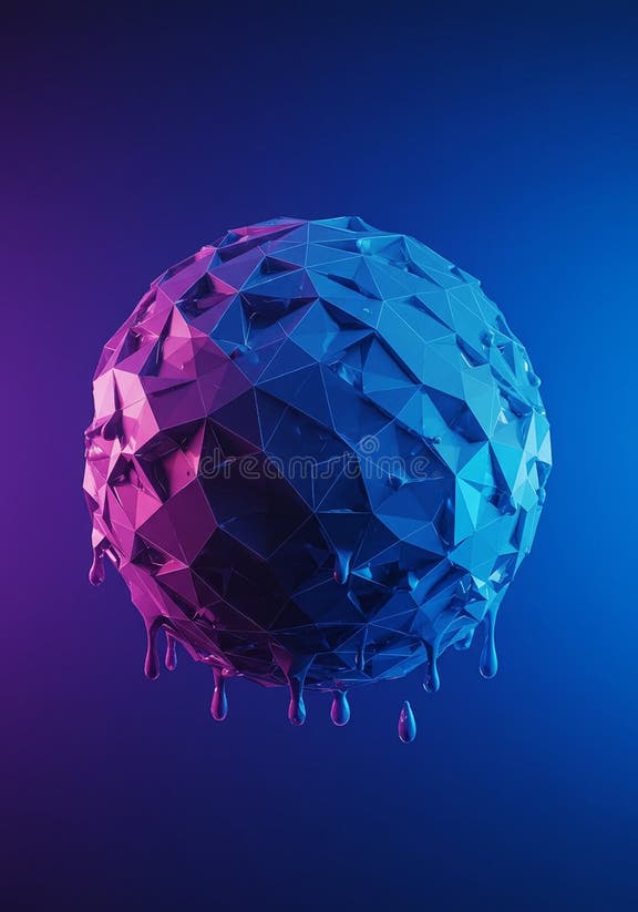 A Digital Artwork Depicting a Geodesic Sphere Composed of ...