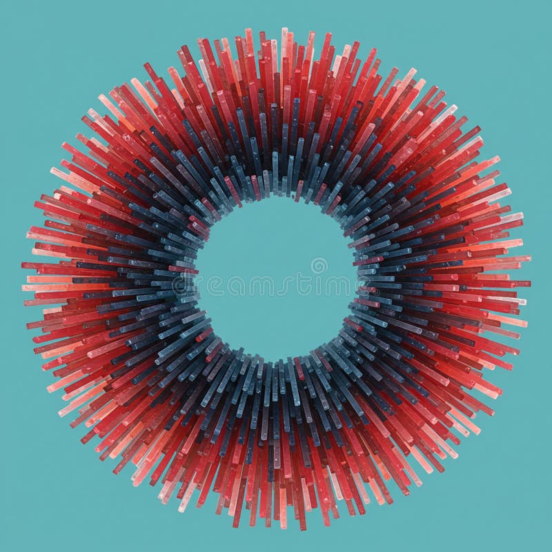 Elongated Rectangular Prisms Radiating Stock Illustrations – 15 ...