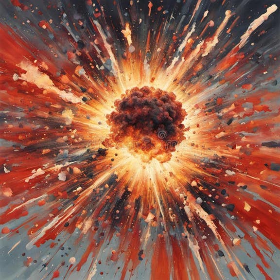 Explosion. Abstract Explosion. Colours. Background Stock Illustration ...