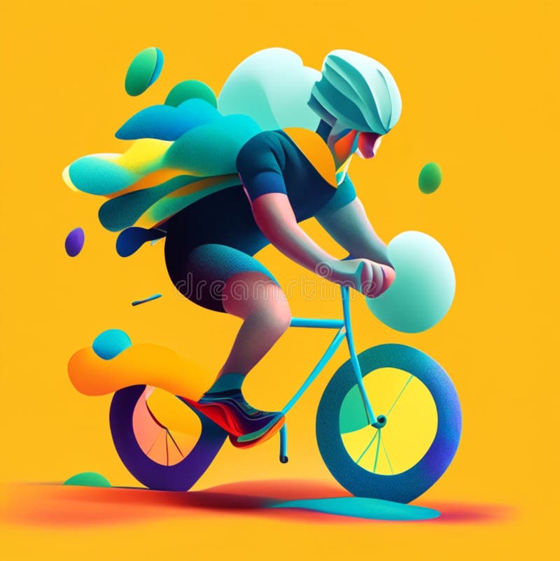 The Digital Artwork Depicts a Vibrant and Dynamic Scene. in the ...