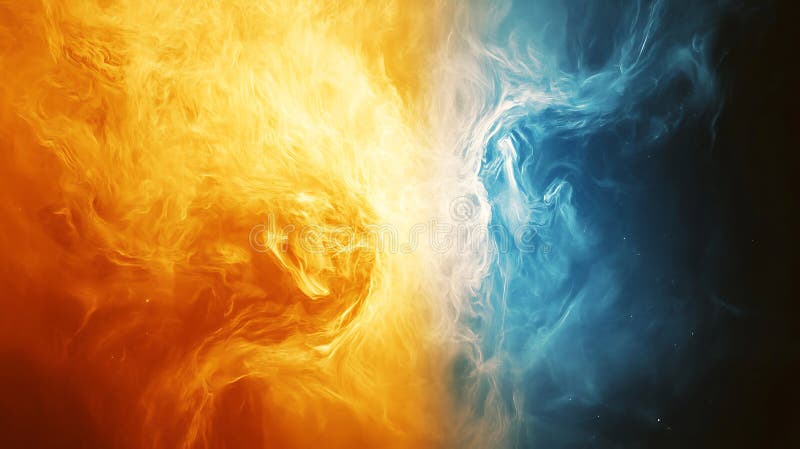 Abstract Fire and Ice Nebulae Galaxy Cosmic Background Wallpaper Design ...
