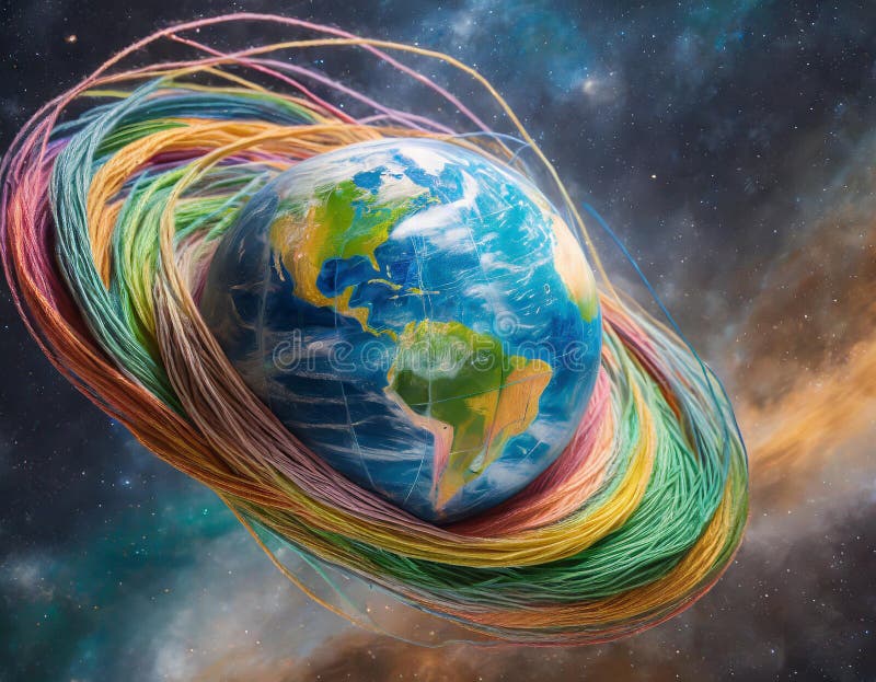 Earth made of Aged Paper stock illustration. Illustration of globe ...