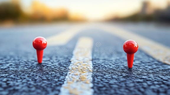 Digital Artwork Features a Hand Setting a Map Location with Two Pins ...