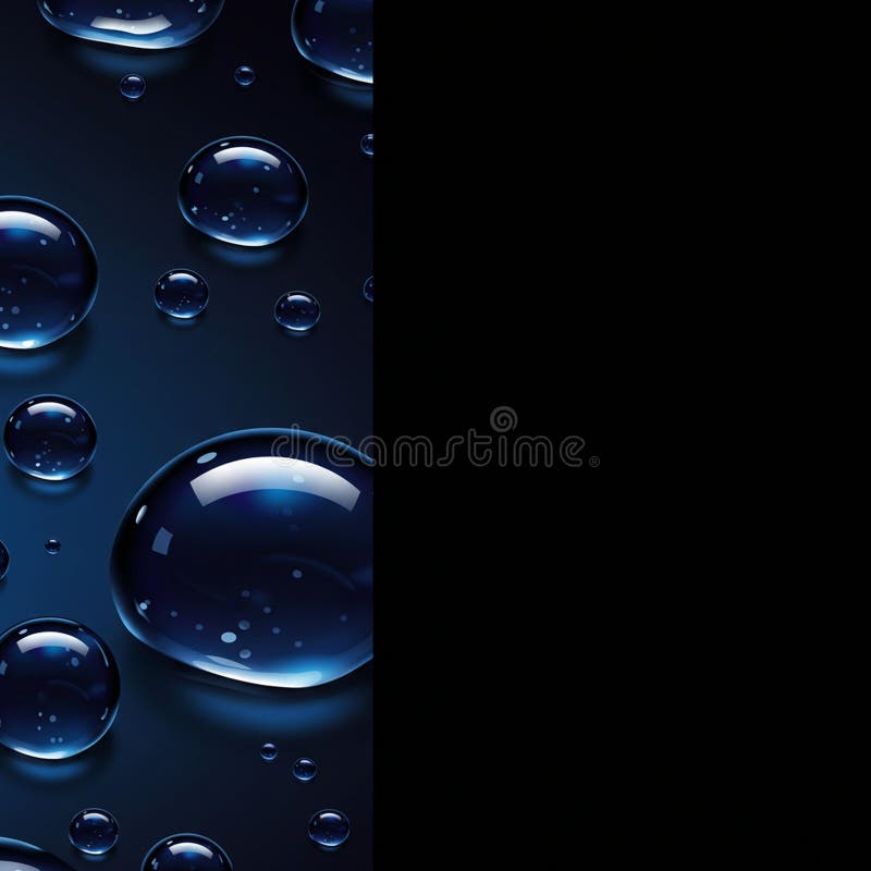 A Digital Artwork Featuring an Array of Glossy, Transparent Bubbles on ...