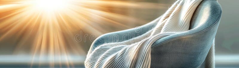 A Digital Artwork Featuring a Close-up View of a Denim Jacket Draped ...