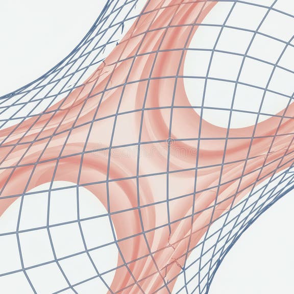 A Digital Artwork Featuring A Complex Geometric Pattern A Grid Of Intersecting Black Stock