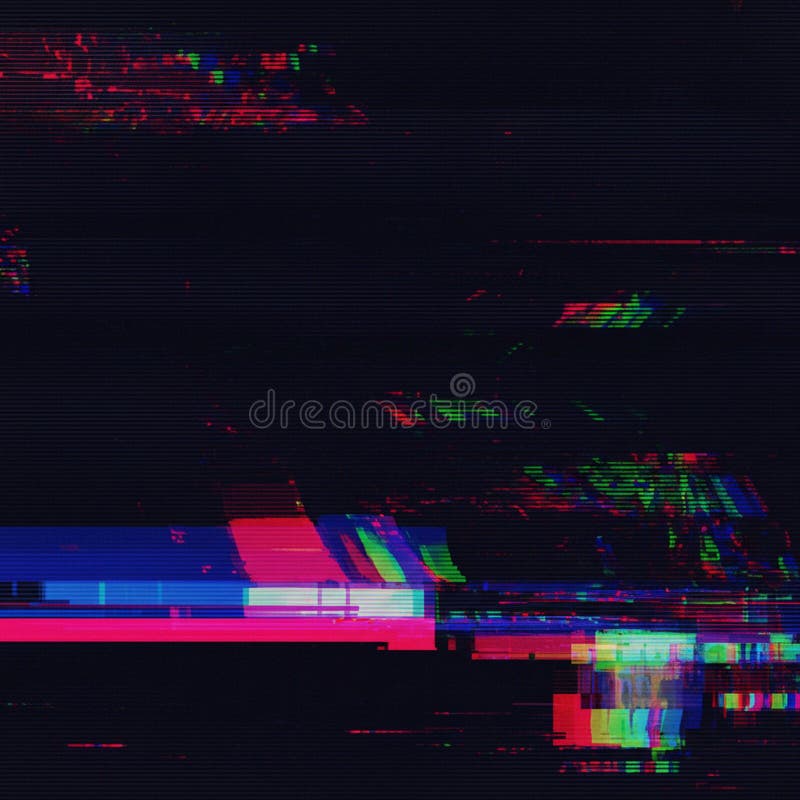Digital Artwork Featuring Glitch Art Aesthetics with Horizontal and ...