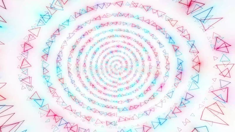 Abstract Spiral of Colorful Triangles Stock Video - Video of spiral ...