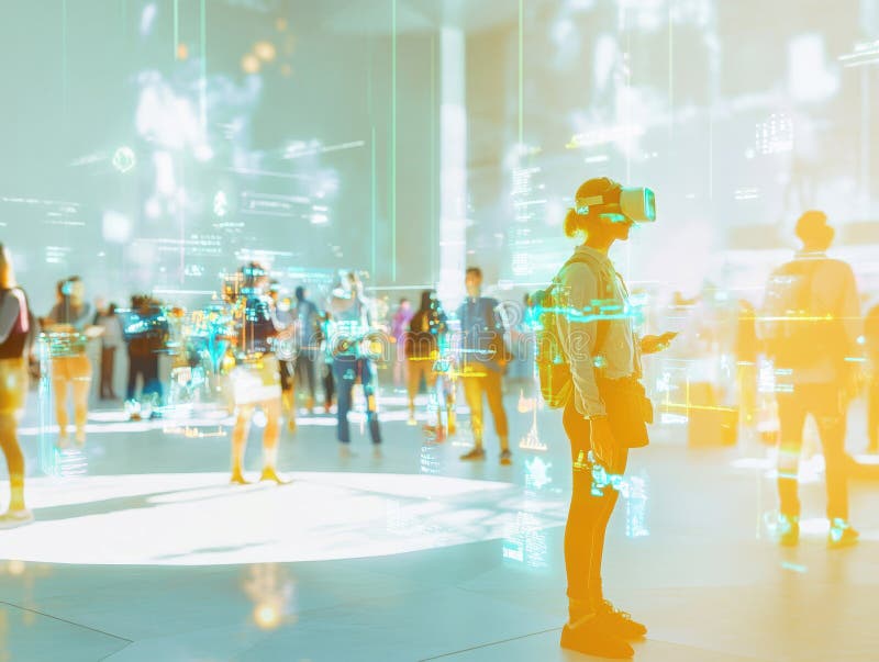 A Digital Artwork Featuring a VR User Navigating through a Ghostly ...