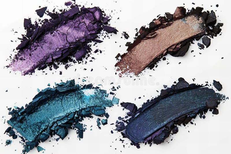 Digital Artwork of Four Different Eye Shadows on White, High Quality ...