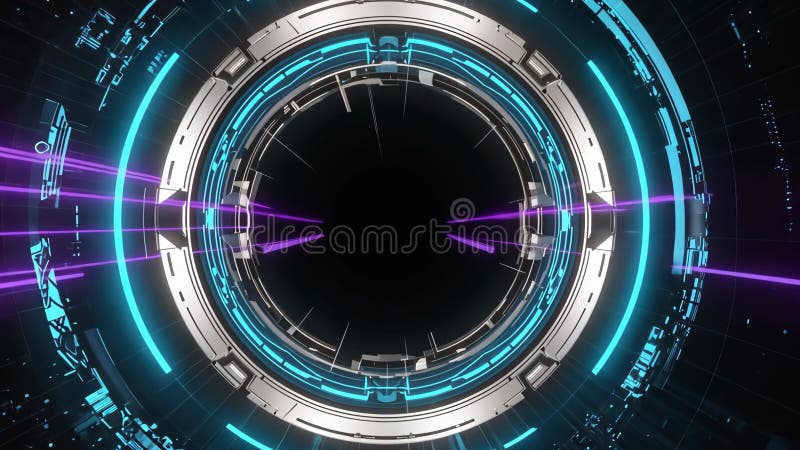 Futuristic Circular Interface Design for Technology and Entertainment ...