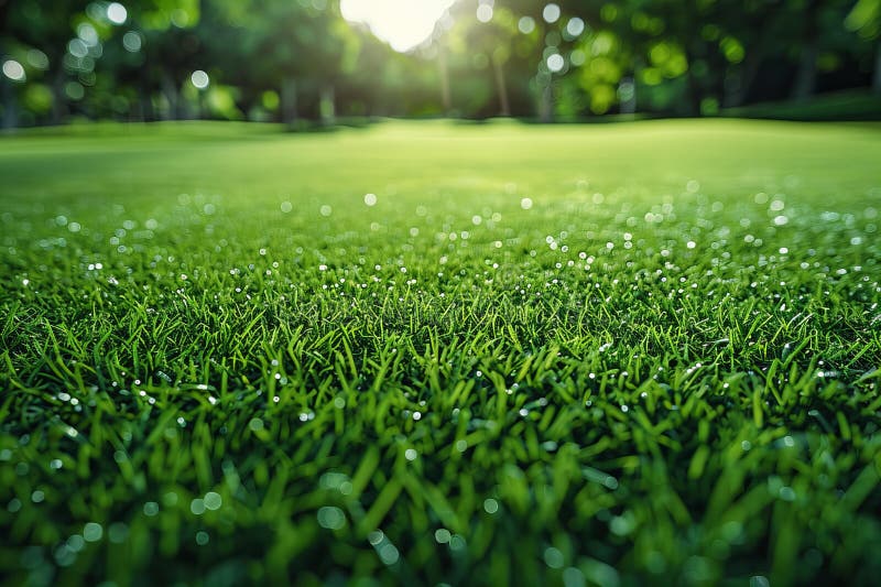 Digital Artwork of Golf Green Grass Texture Background, Top View ...