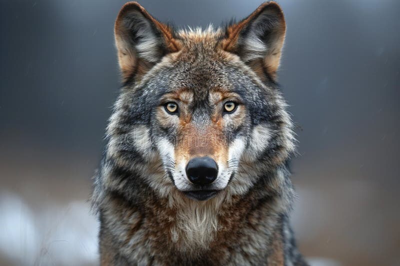 Digital Artwork of Grey Wolf in a Wolfinfested Area in Eastern Germany ...