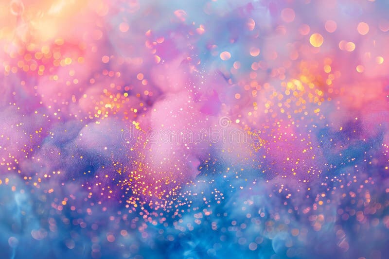 Digital Artwork of Pastels Colored Blurry Pink and Blue Pattern ...