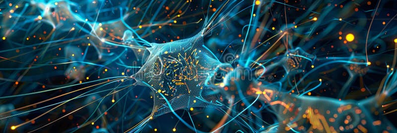 A Digital Artwork Representing a Neural Network, Showcasing the ...