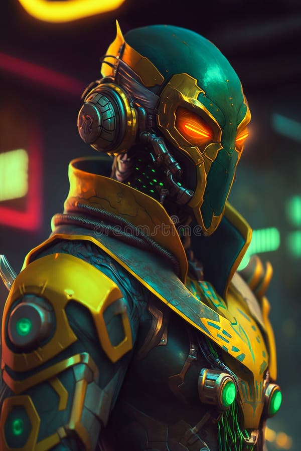 Fi Cyberpunk Character Stock Illustrations – 322 Fi Cyberpunk Character ...