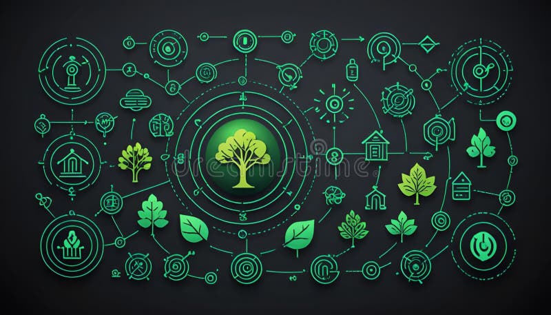 Sustainable Technology: the Future of Eco-Innovation Stock Illustration ...