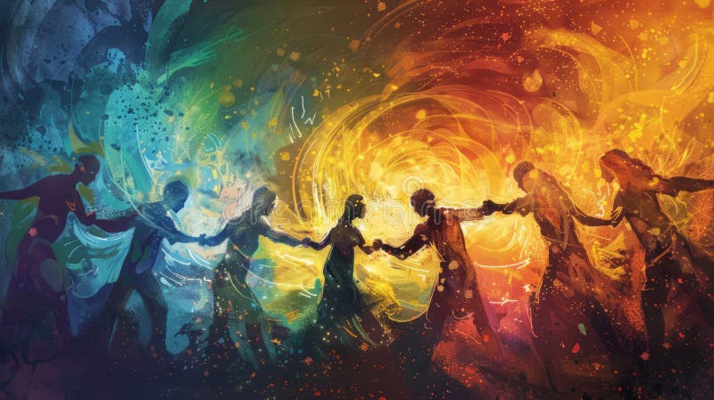 Digital Artwork Showcasing the Strength of Unity Stock Image - Image of ...