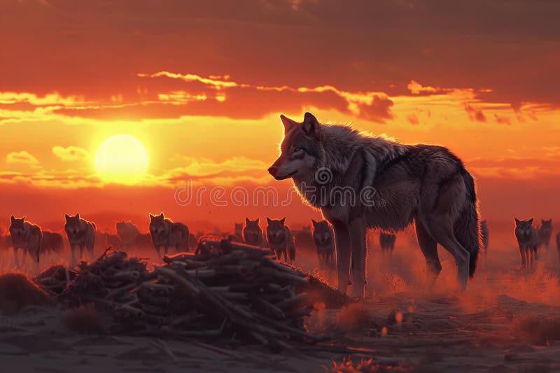 Digital Artwork of Wallpapers for Your Desktop with Image of Wolves at ...