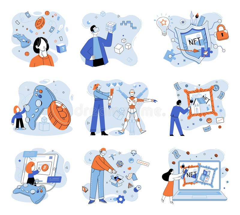 Digital Asset. the Digital Asset Metaphor Represents Concept Intangible ...