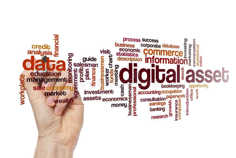 Digital Asset Management Concept Icon Stock Illustration - Illustration ...