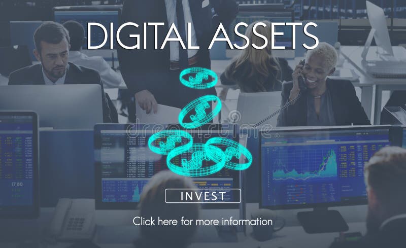 Digital Assets Finance Money Business Concept Stock Photo - Image of ...
