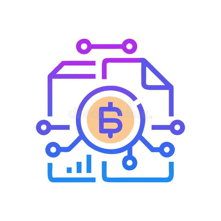 Digital Assets Visual Icon stock vector. Illustration of creativity ...