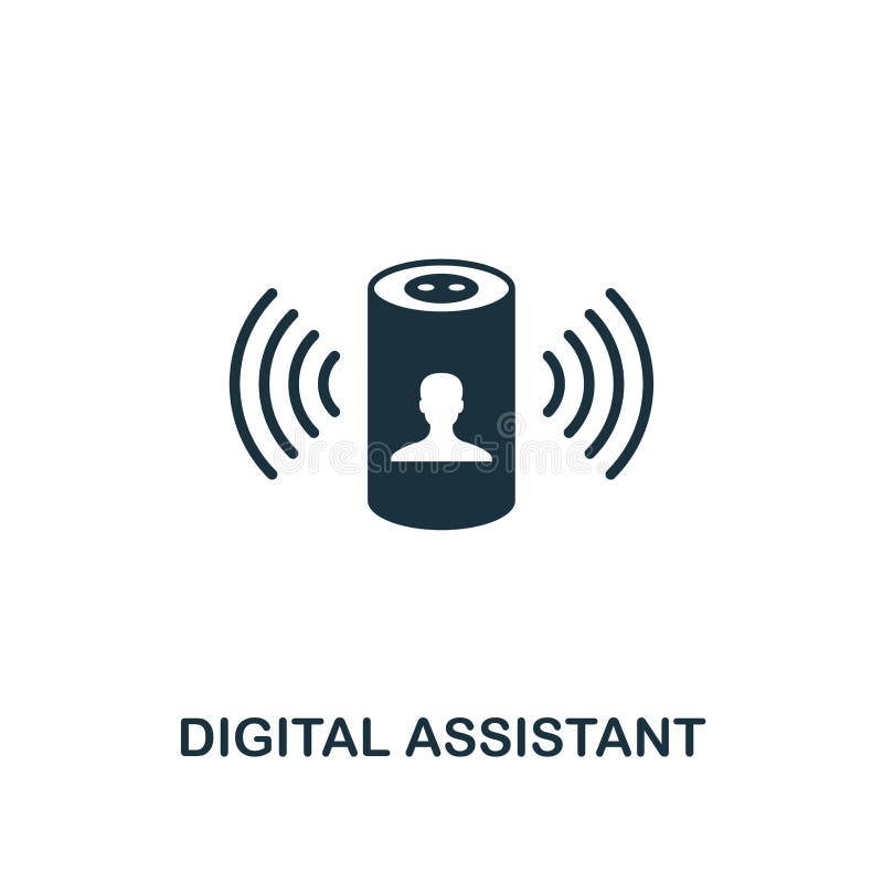 Digital Assistant Icon. Creative Element Design from Smart Home Icons ...