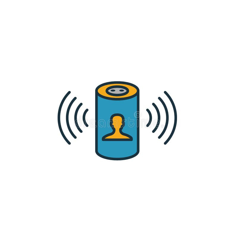 Digital Assistant Icon. Monochrome Style Icon Design from Smart Devices ...