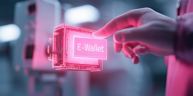 Digital Assistant Interacting with E Wallet Interface, Showcasing ...